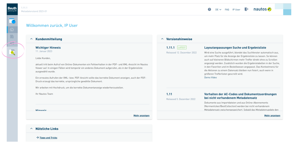 Nautos – die neue Normen-Datenbank | ubLOG