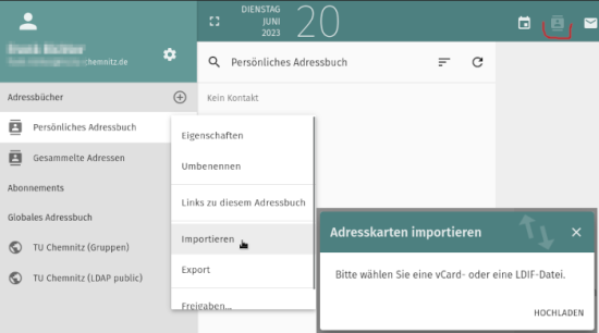 Neues Webmail: Datenübernahme von Horde in SOGo | URZ-Community